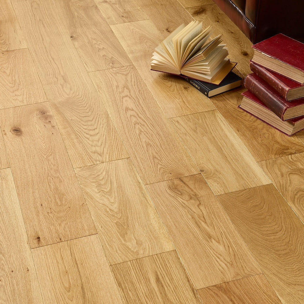 Lusso Venice Luxe Natural Oak Brushed & Lacquered 20/6 mm Engineered W