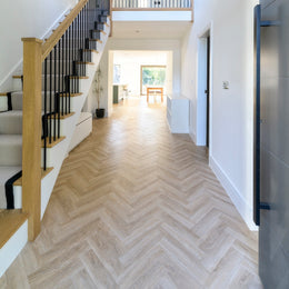 Textures Washed Oak Herringbone TH04 LVT Flooring